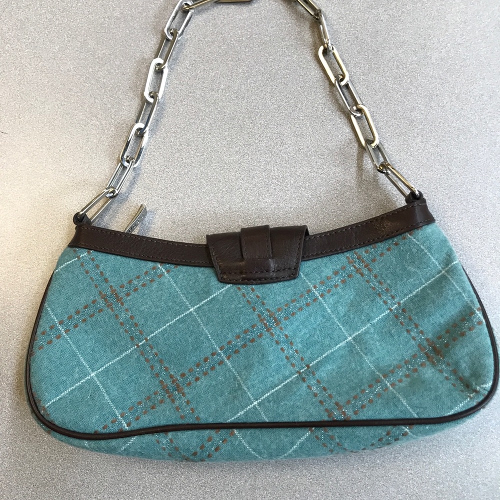 Cute Wool Satchel With Chain Handle - Gem